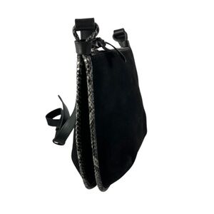 M. Gemi | Bags | Genuine M Gemi Black Leather The Rosetta Crossbody ...